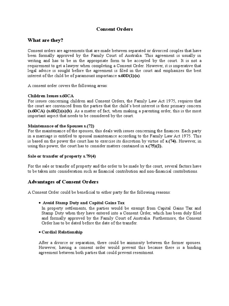 Consent Orders | PDF | Consent Decree | Consent