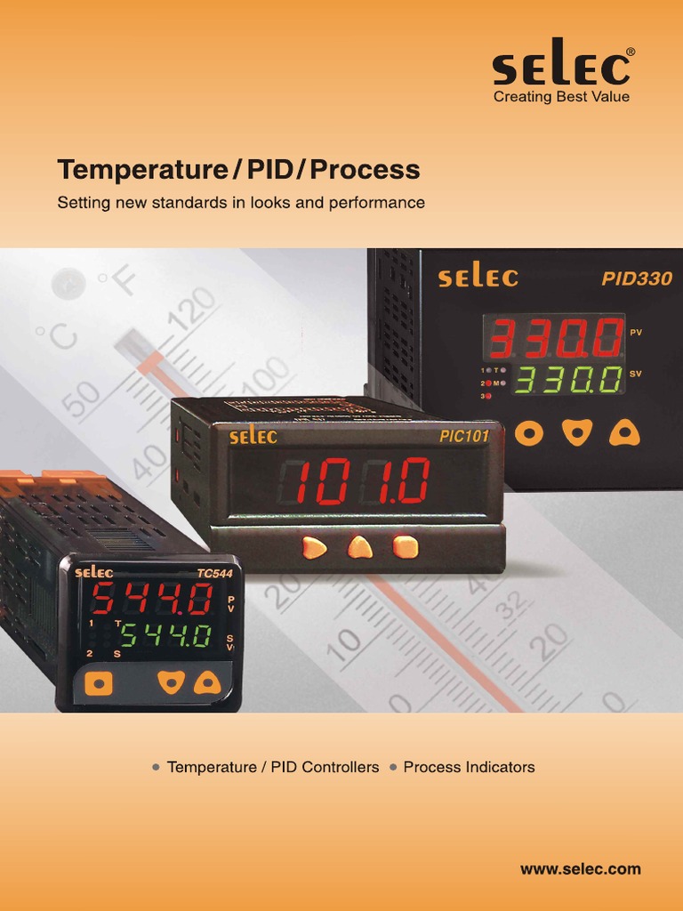 Selec Temperature Controller Brochures | PDF | Relay | Power Supply