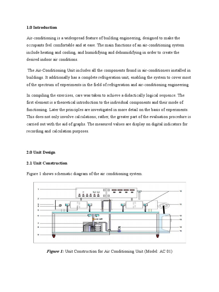 Lab Sheet Air Cond | PDF | Air Conditioning | Hvac