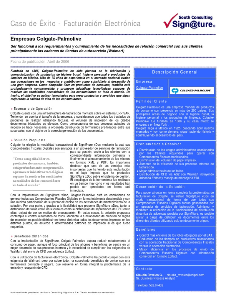 Caso Exito Colgate Sap Walmart | PDF | Sap Se | Walmart