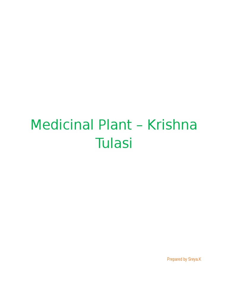 Krishna Thulasi | PDF | Medical Specialties | Clinical Medicine