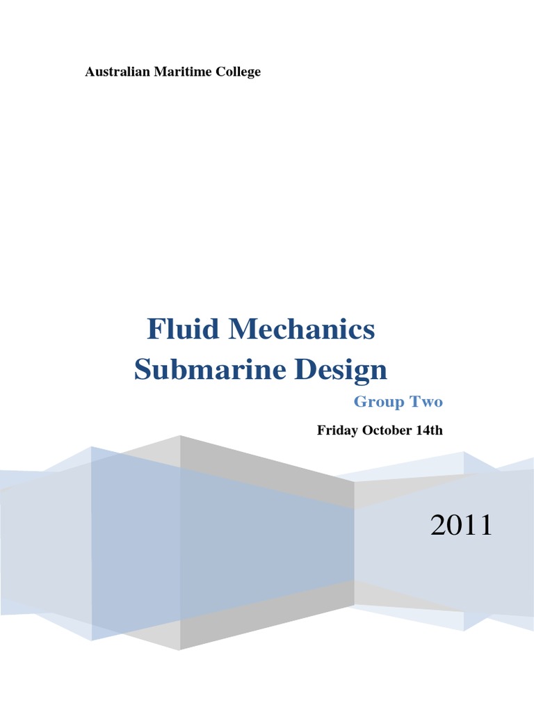 Fluid Mechanics: Submarine Design | PDF | Rudder | Buoyancy