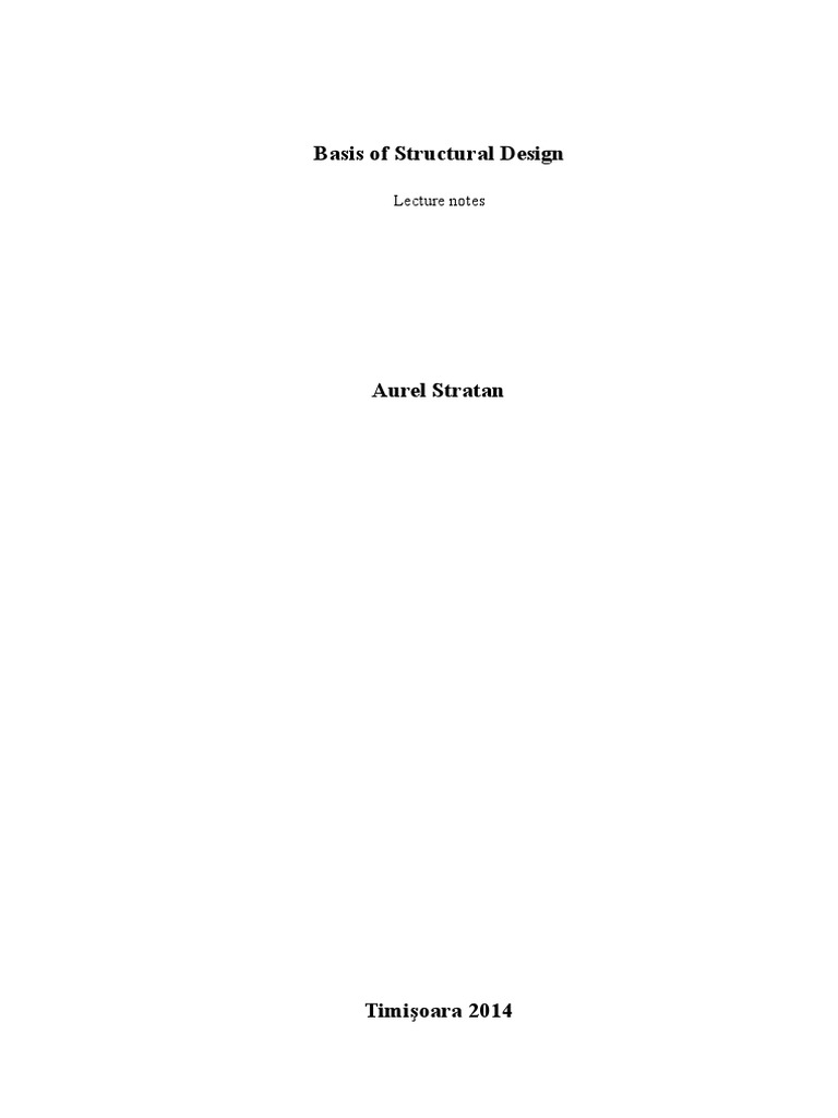 Basics of Structural Design | PDF | Truss | Beam (Structure)