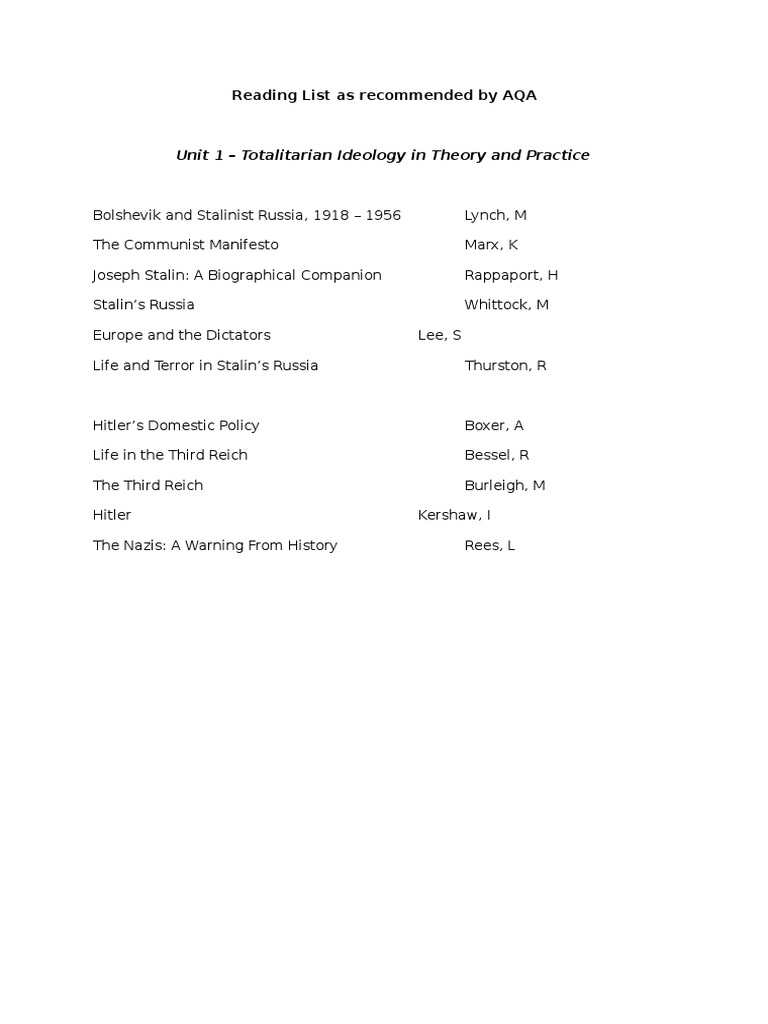 Totalitarianism Study Guide | PDF | Politics