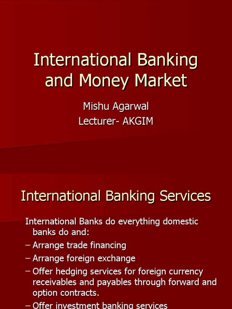 International Banking and Money Market | PDF | Banks | Commercial Paper