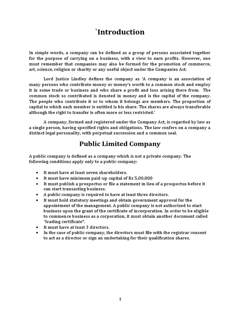 Steps for Company Formation Process | PDF | Dividend | Board Of Directors