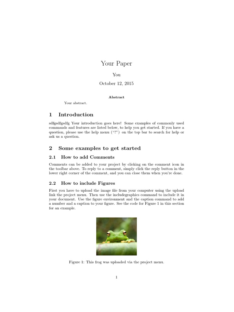 Your Paper: You October 12, 2015 | PDF | Computers