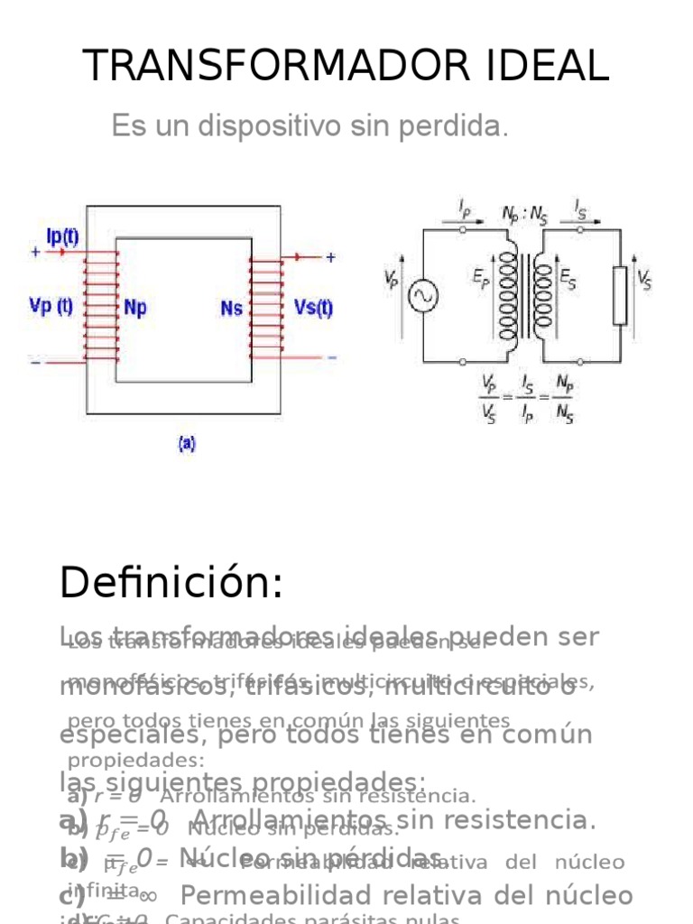 Transformador Ideal | PDF | Ciencia y matemática