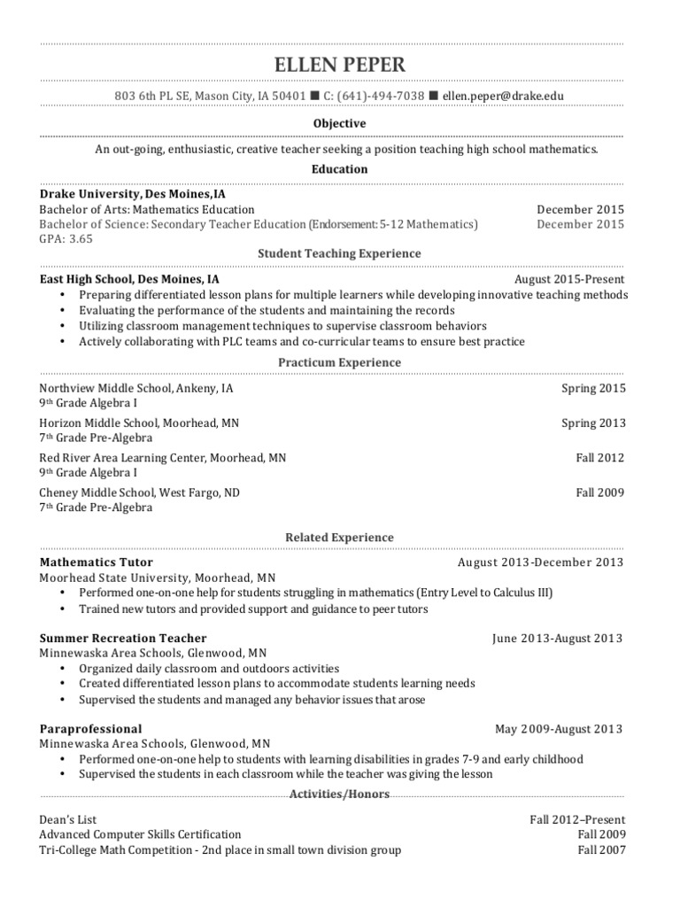 Ellen's Resume Polished | PDF | Social Science