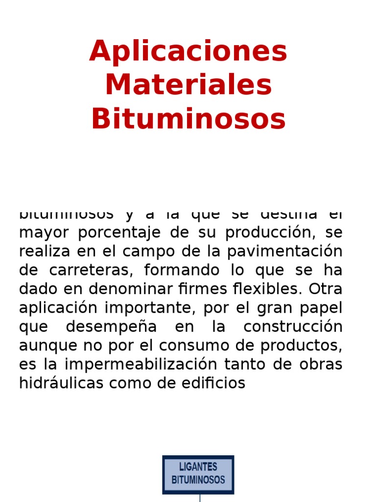 MATERIALES-BITUMINOSOS Pavimentos Uss | PDF | Asfalto | Viscosidad