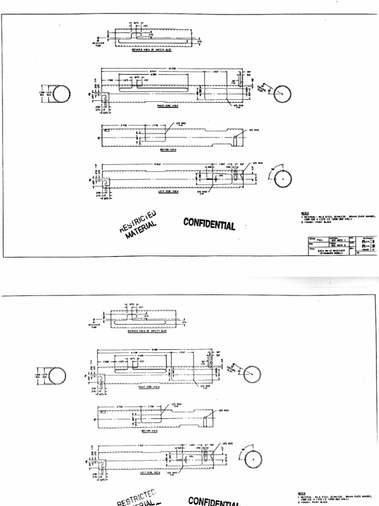 Sten MK II Blueprints | PDF