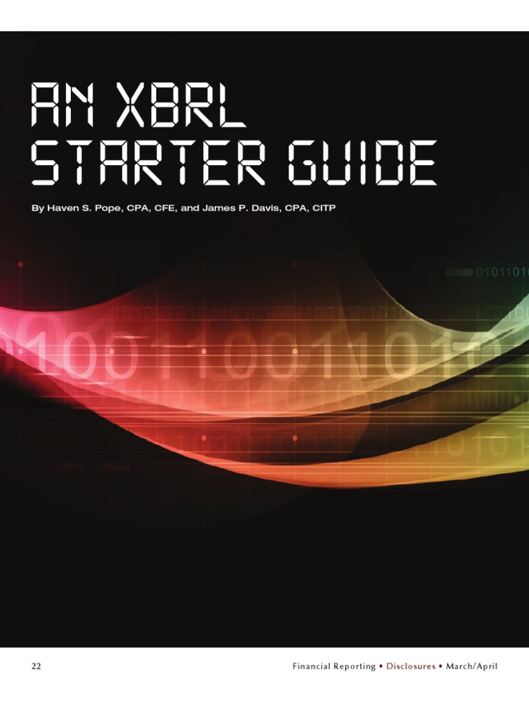 An XBRL Starter Guide | PDF | Tag (Metadata) | Certified Public Accountant
