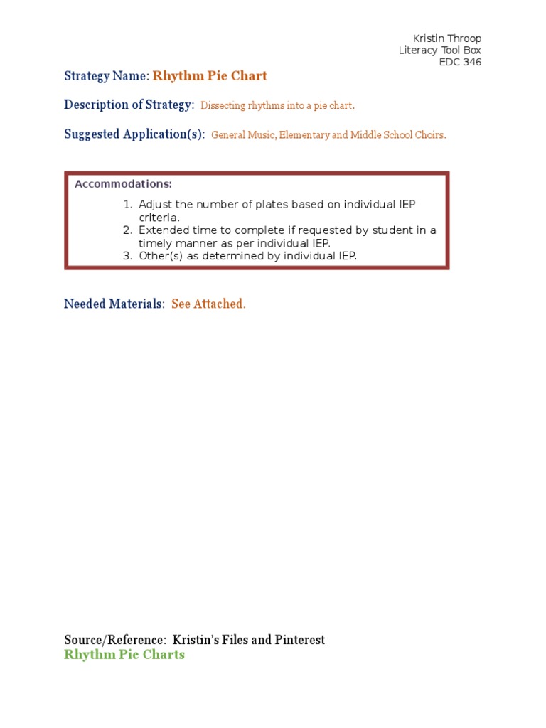 Rhythm Pie Charts | PDF