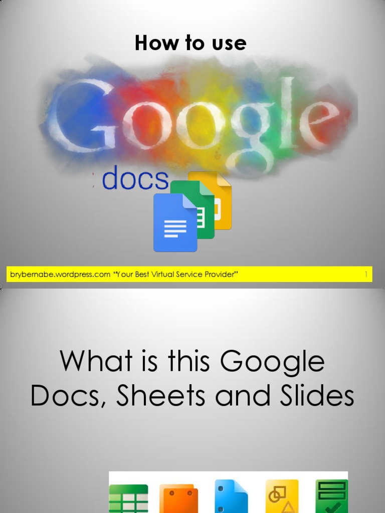 How To Use Google Docs | PDF | Computing | Software