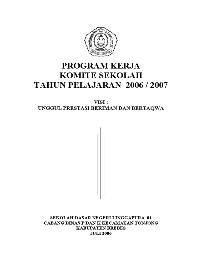 Program Kerja Komite | PDF