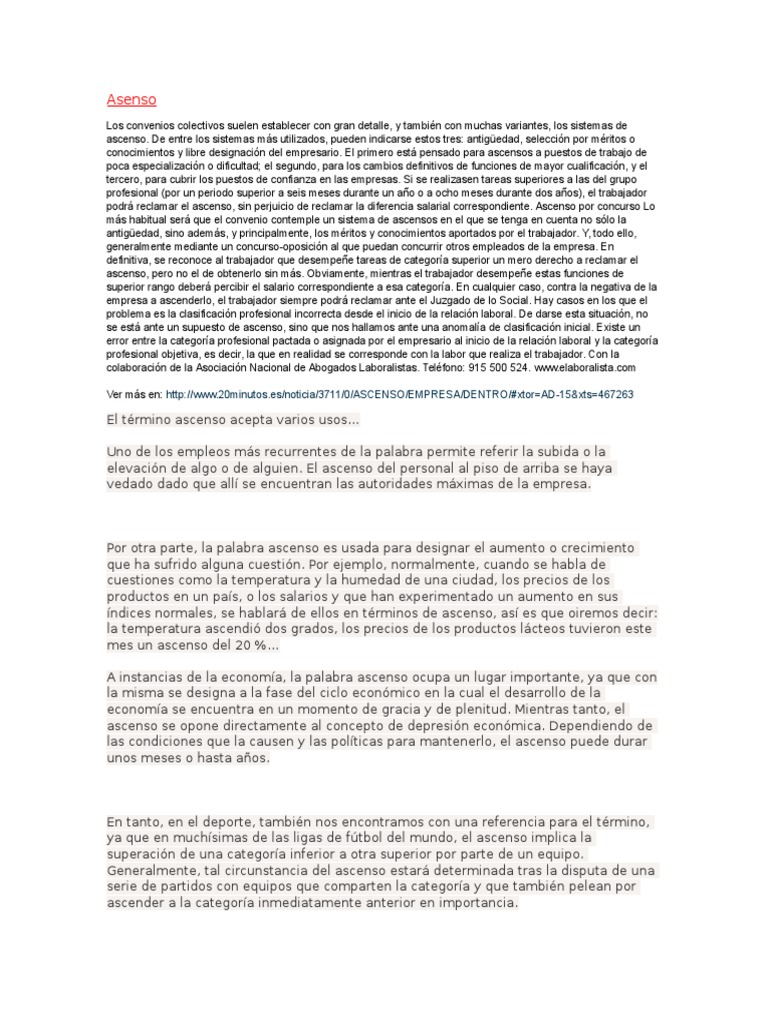 Asenso | PDF | Marketing | Derecho laboral
