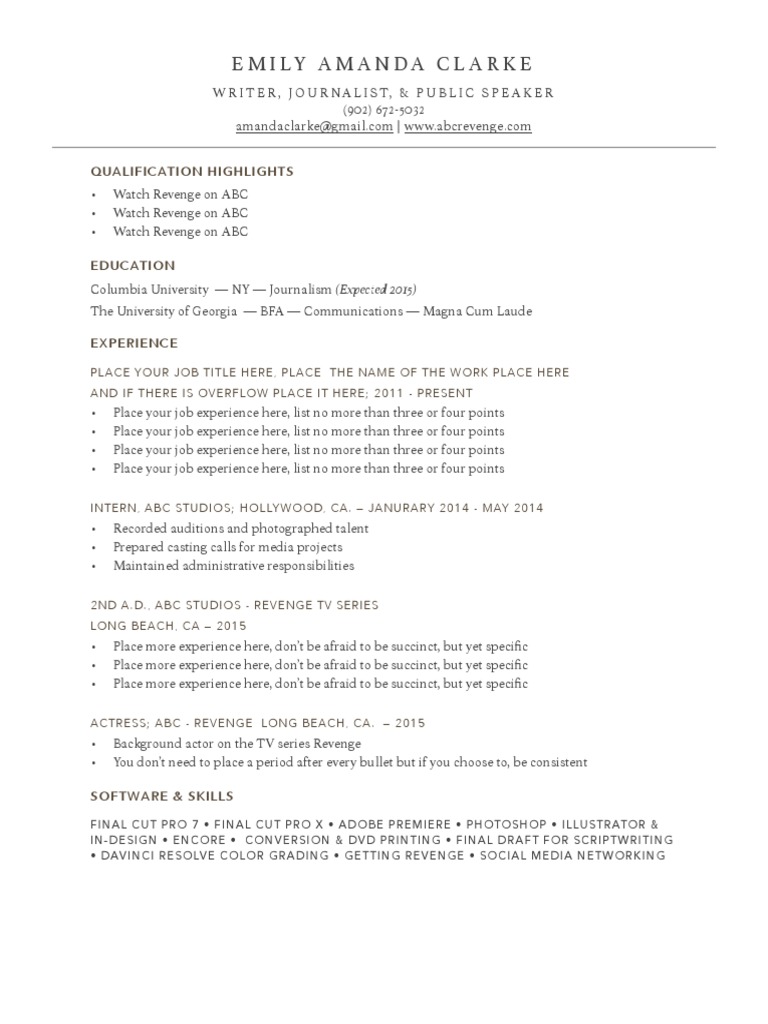 Neat Resume Template | PDF | Leisure | Business