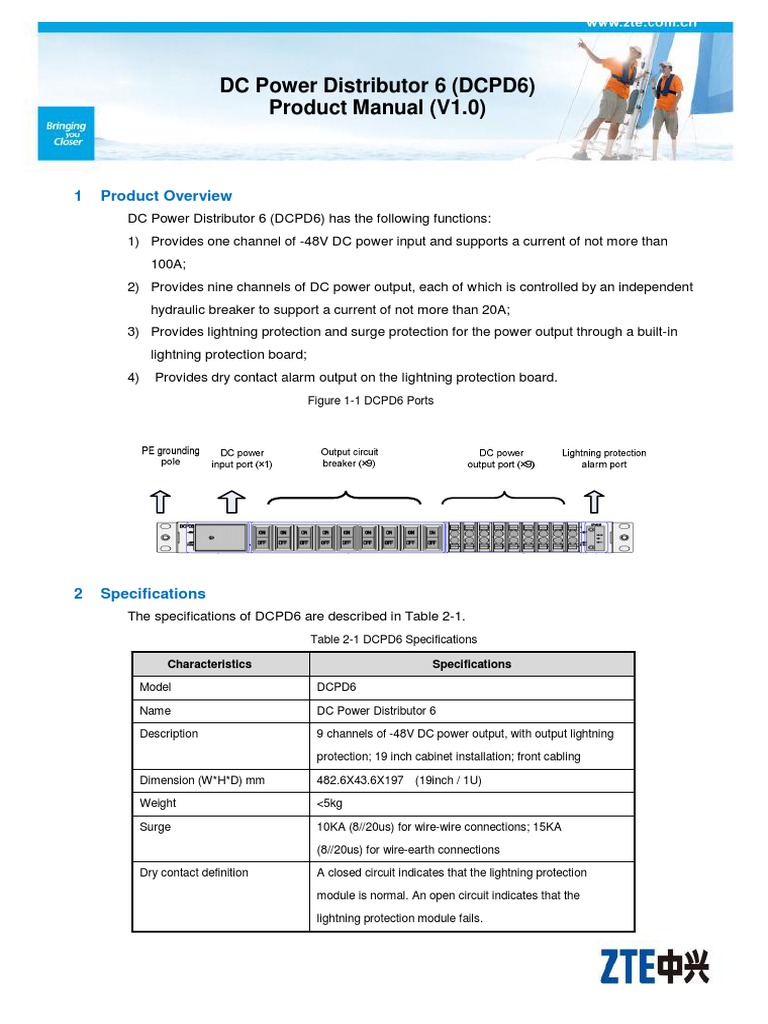 DCPD6 DC Power Distributor Overview | PDF | Science & Mathematics ...