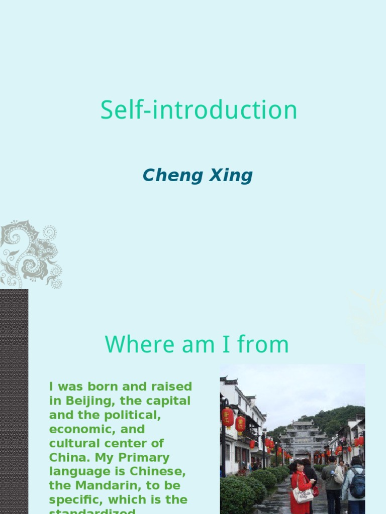 Cheng Xing's Cross-Cultural Journey | PDF | Wellness