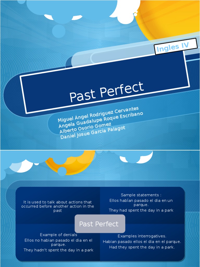 Pasado Perfecto | PDF | Morfología | Gramática