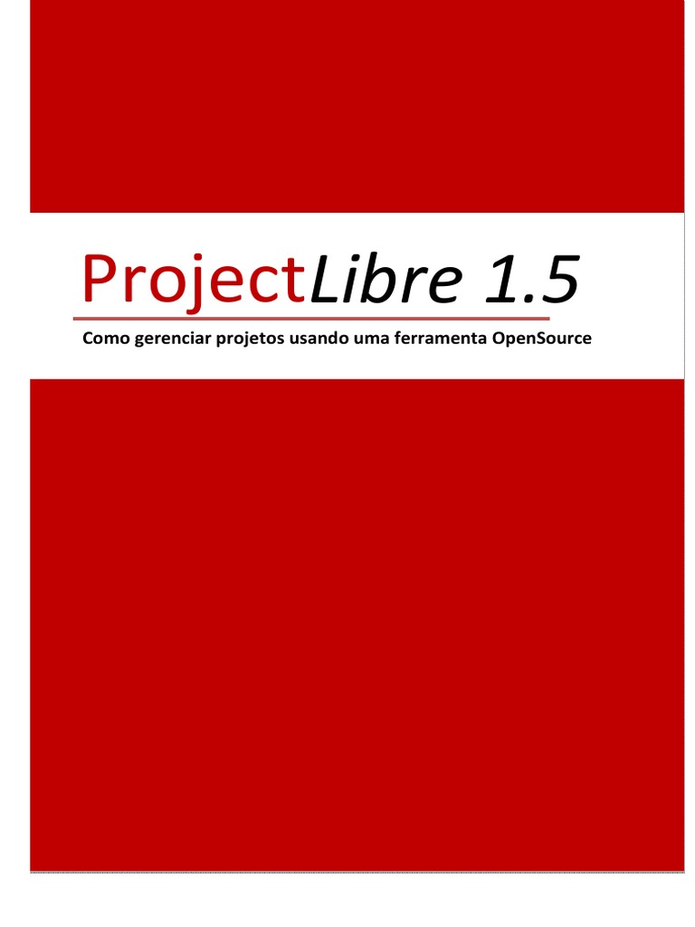 ProjectLibre - Apostila | PDF | Software gratuito | Microsoft Windows