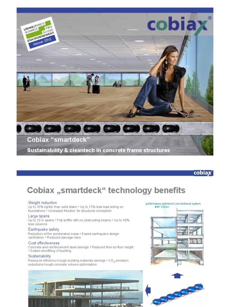 Cobiax "Smartdeck": Sustainability & Cleantech in Concrete Frame ...