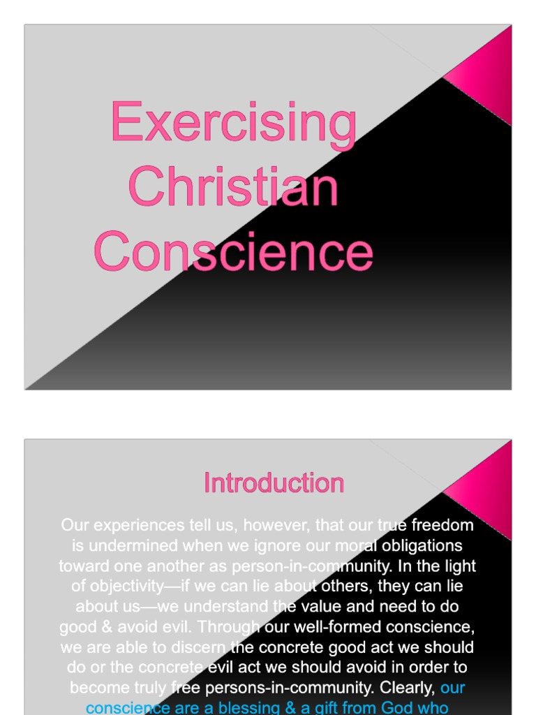 FCL Powerpoint | PDF | Conscience | Good And Evil