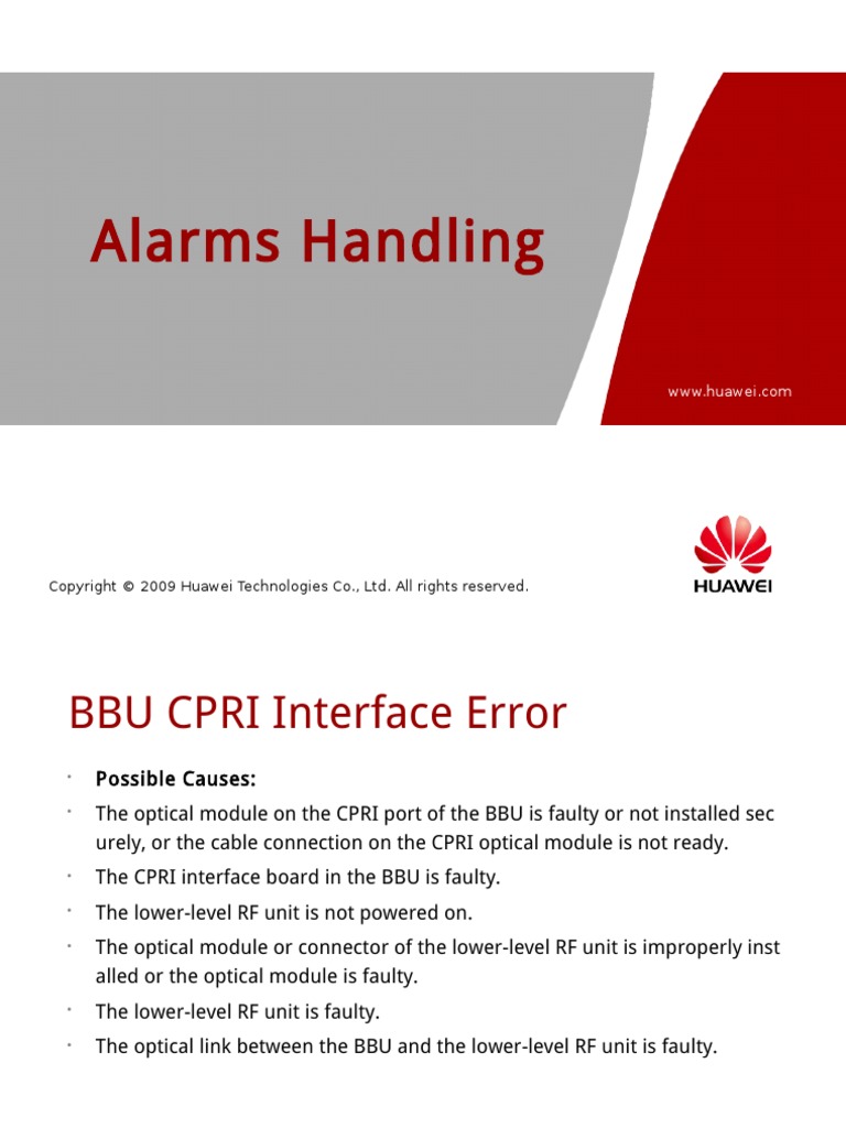 Alarm Handling | PDF | Internet Protocols | Network Congestion