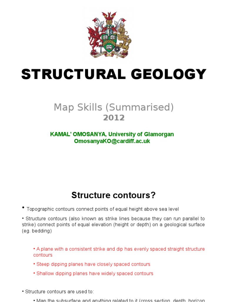 Structural Geology: Map Skills (Summarised) | Download Free PDF ...