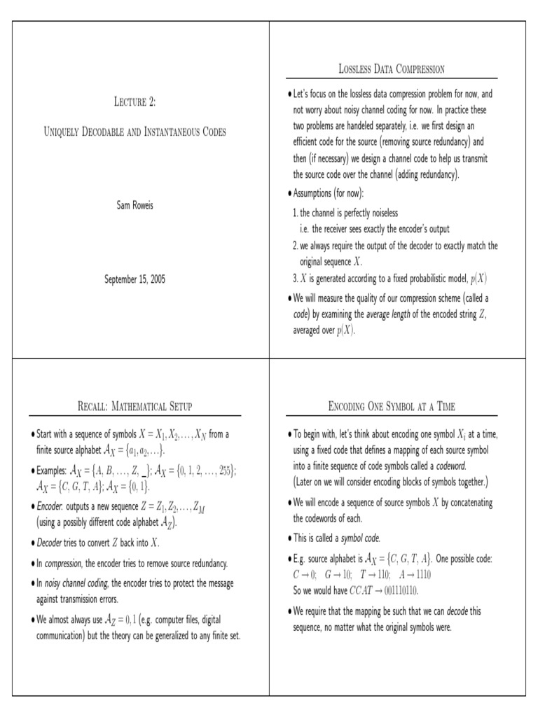 Lec 2 X | PDF | Code | Algorithms