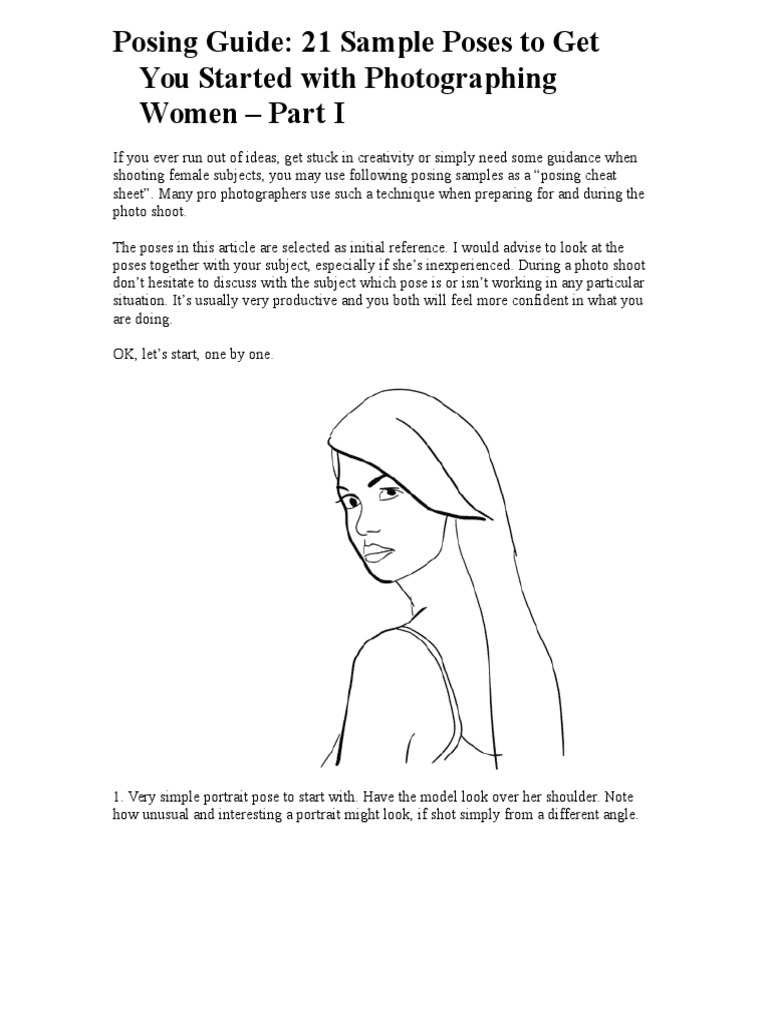 Posing Guide: 21 Sample Poses To Get You Started With Photographing ...