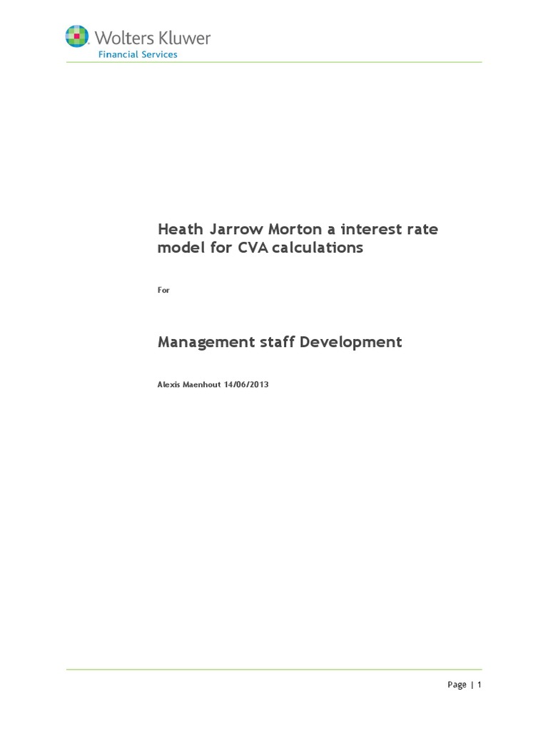 Heath Jarrow Morton A Interest Rate Model For CVA Calculations | PDF | Eigenvalues And ...