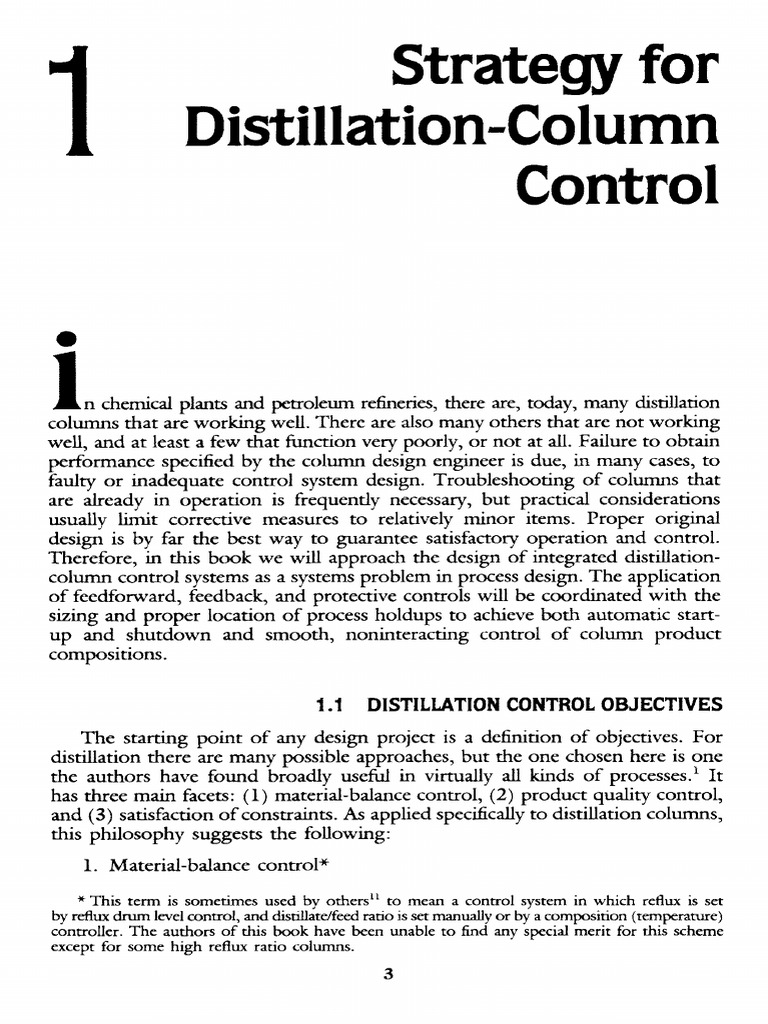 Distillation Column Control Design | Download Free PDF | Control Theory ...