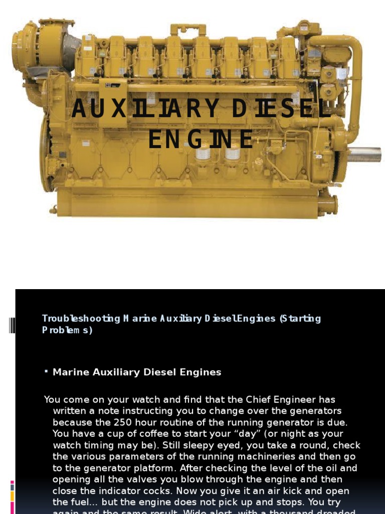 Auxiliary Diesel Engine | Diesel Engine | Pump