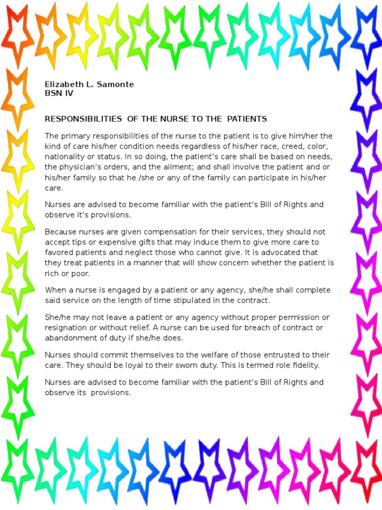 Beth Word | PDF | Patient | Nursing