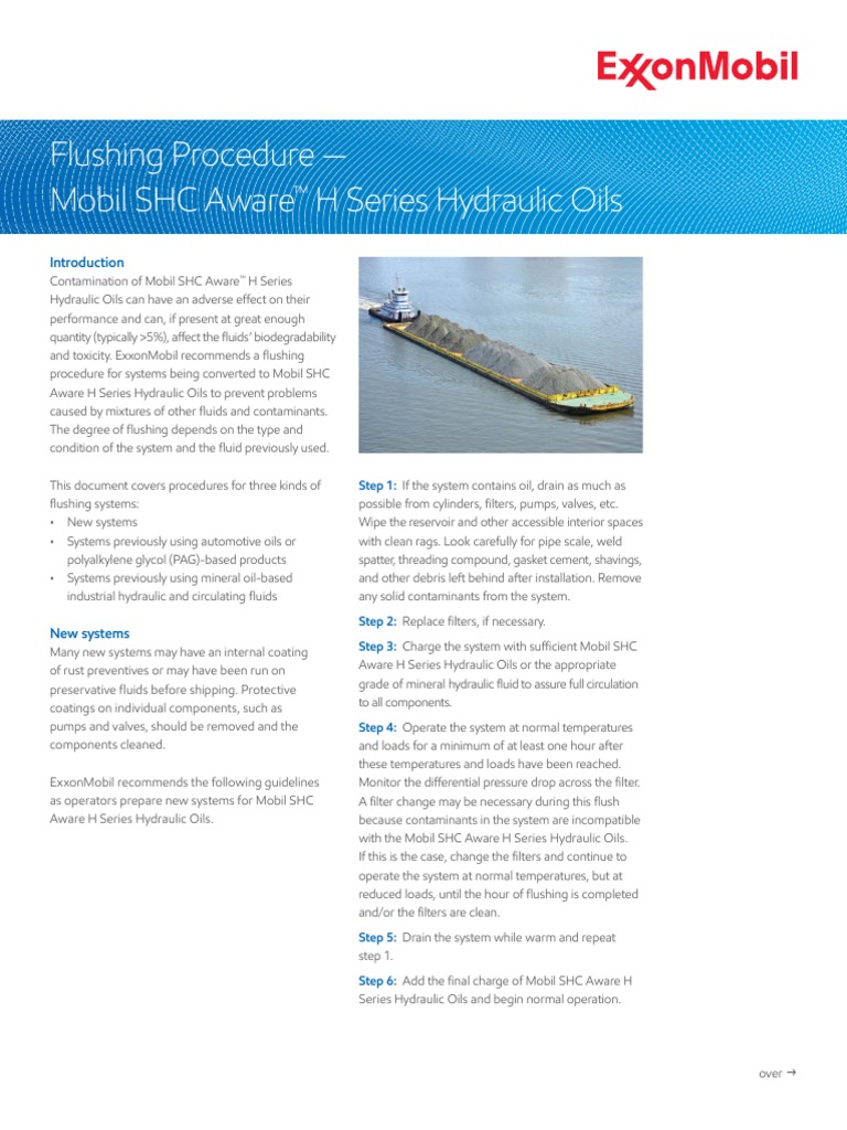 Hydrualics Flushing Procedure | Download Free PDF | Mechanical Engineering | Liquids