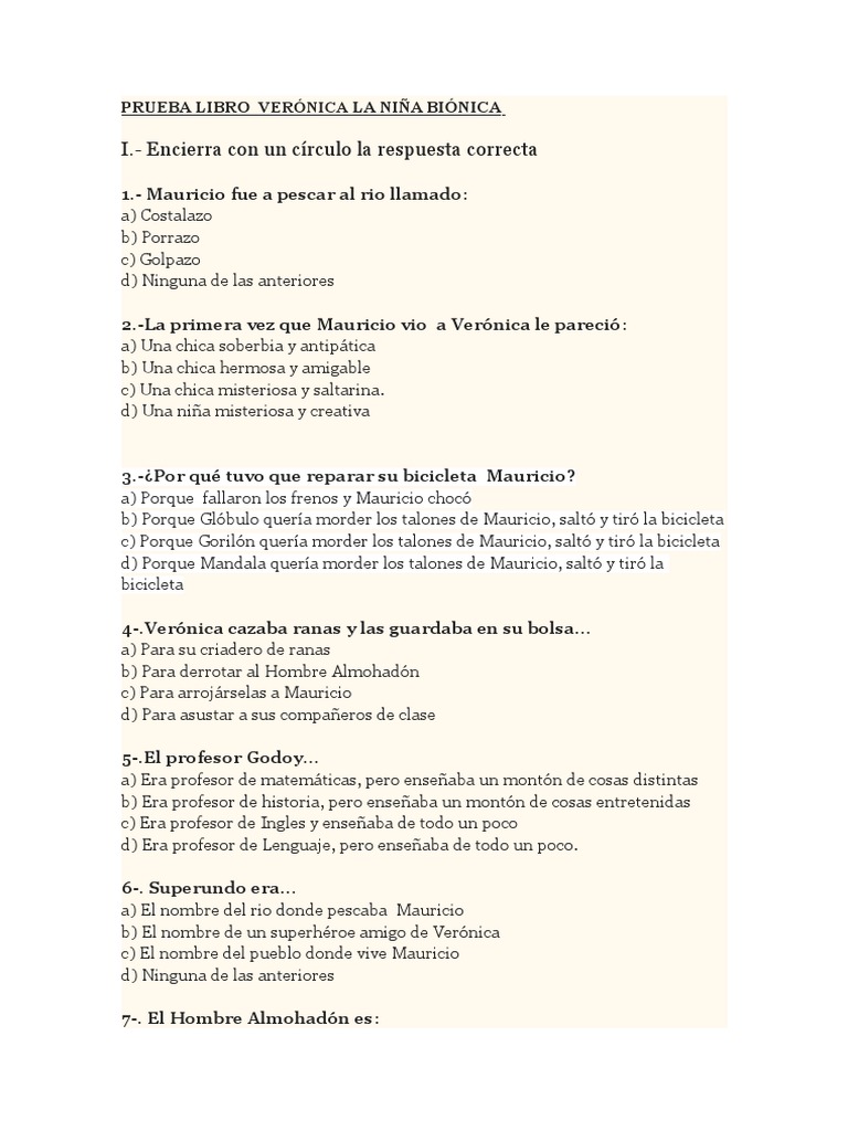 Prueba Libro | PDF