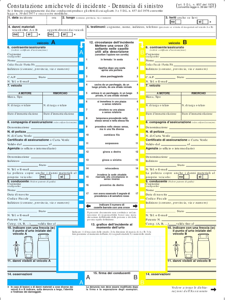 Modulo Blu Cai A4 | PDF