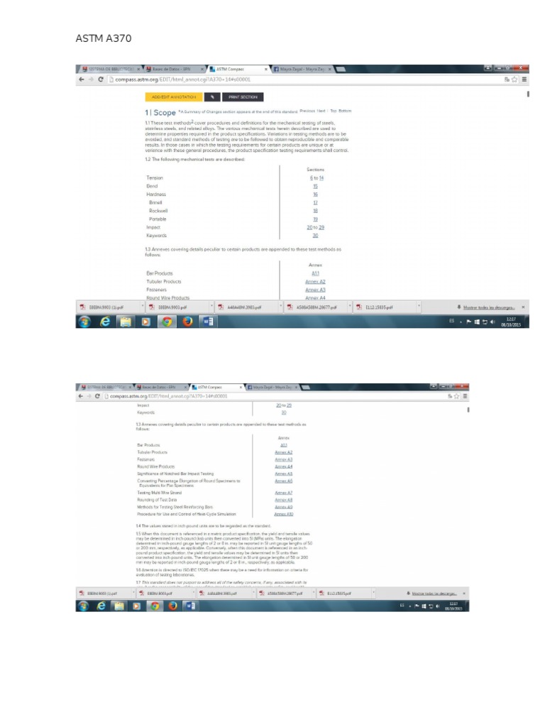 ASTM A370 Standard Overview | PDF