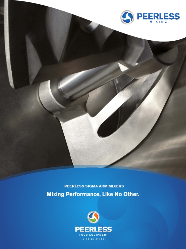 Peerless Sigma Mixer Brochure | Download Free PDF | Mixer (Cooking ...