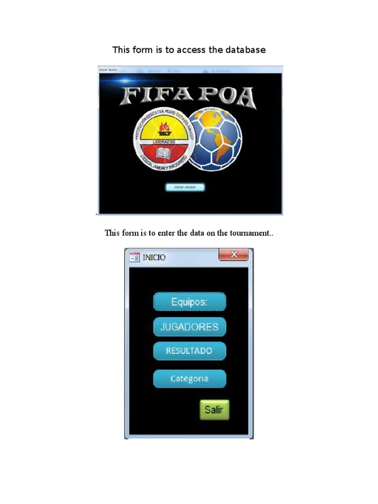 Tournament Database Access Form | PDF | Sports & Recreation