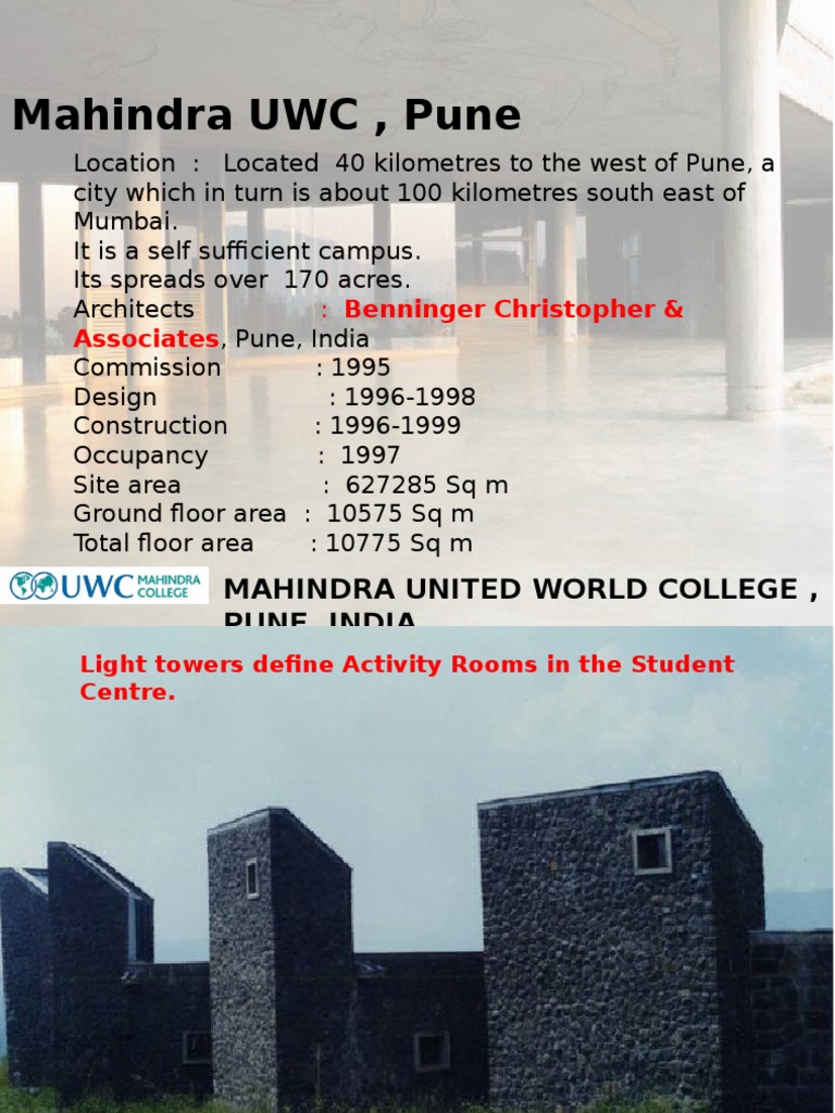 Mahindra United World College | PDF