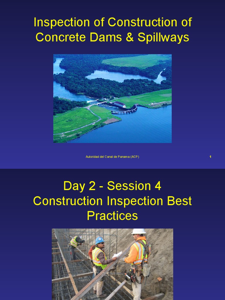Concrete Dam Inspection Best Practices | PDF | Panama Canal | Clean ...