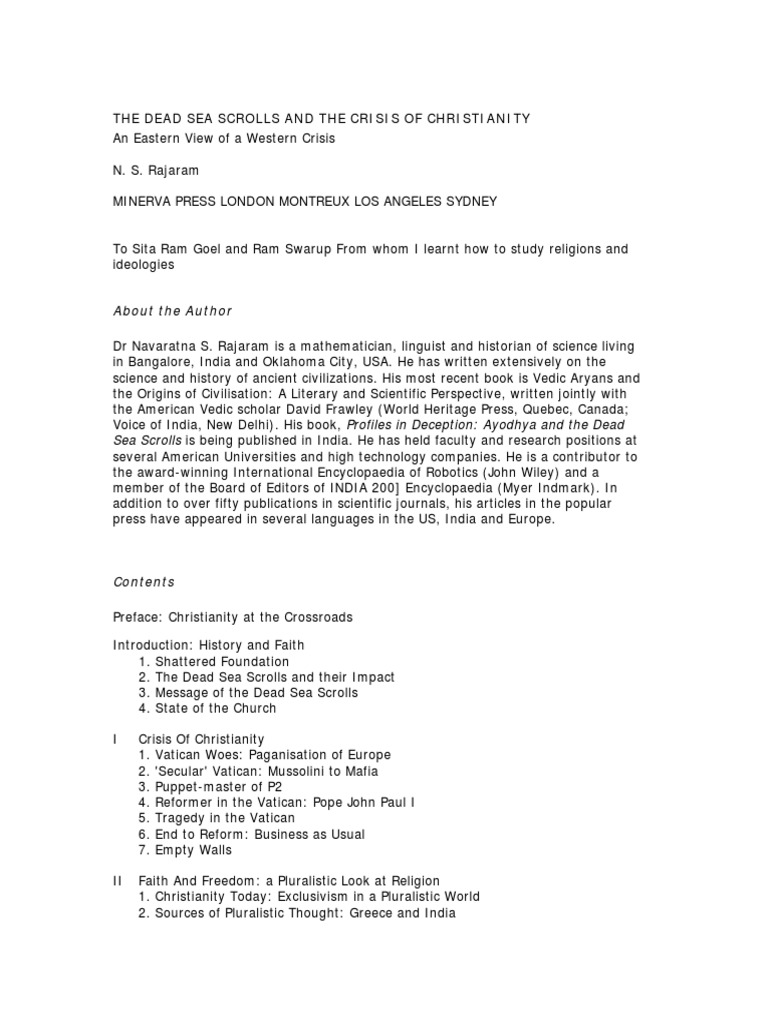 Dead Sea Scrolls | PDF | Paul The Apostle | Early Christianity