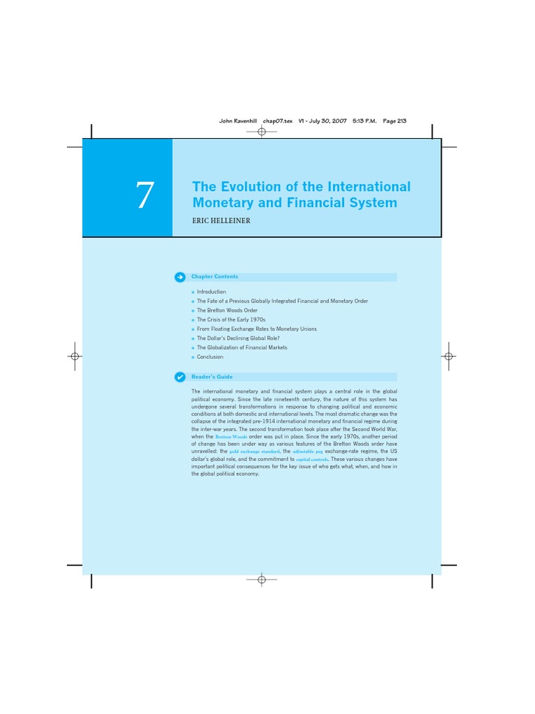 Global Finance Evolution | PDF | Bretton Woods System | Exchange Rate