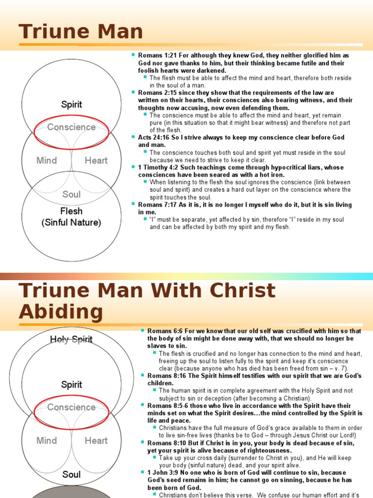 Triune Man | PDF | Soul | Epistle To The Romans