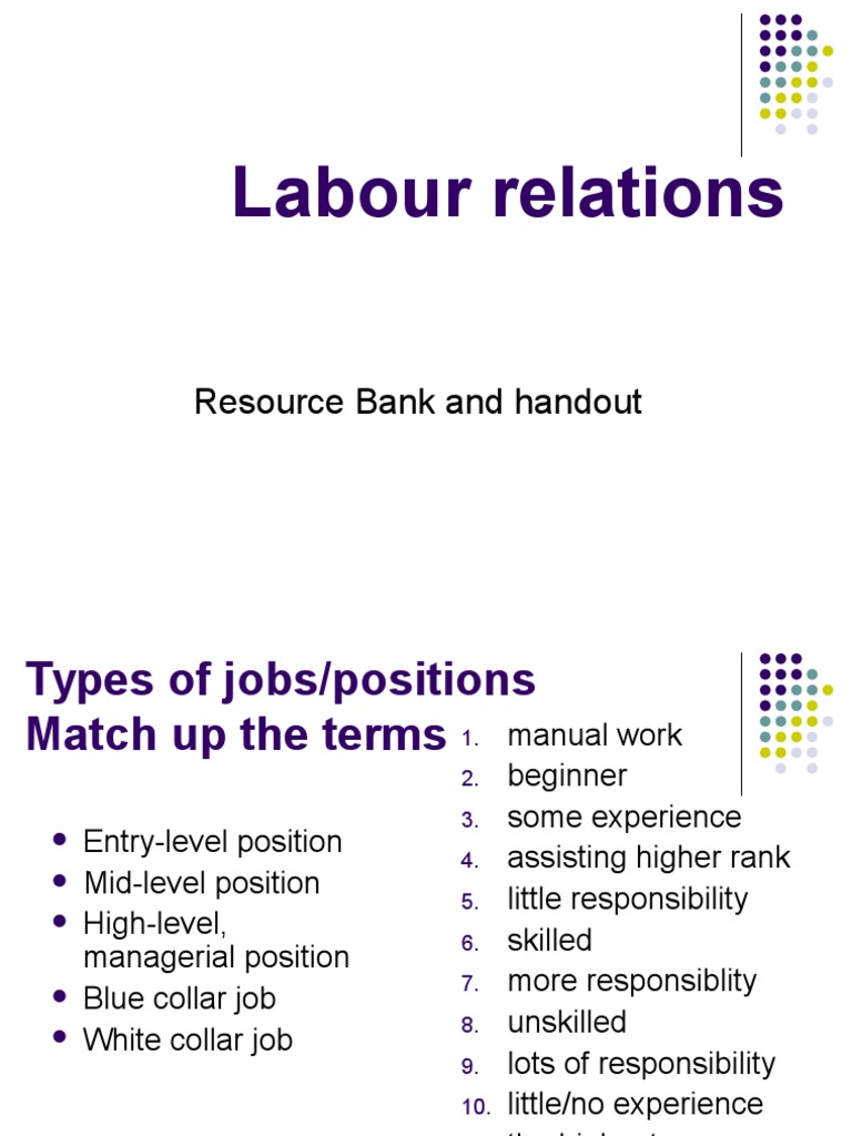 Understanding Labour Relations Basics | PDF