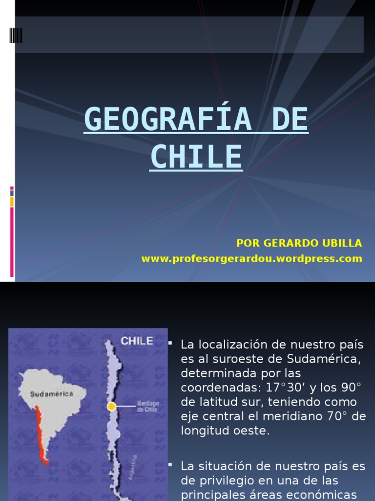 Geografia-De-Chile - PPT Unidad 3 | PDF | Clima | Chile