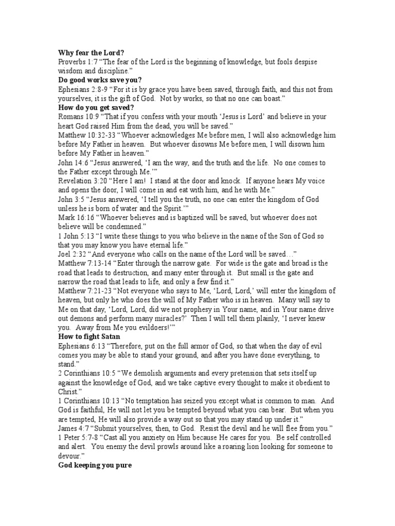 Topical Bible Verses | PDF | Last Judgment | Sin
