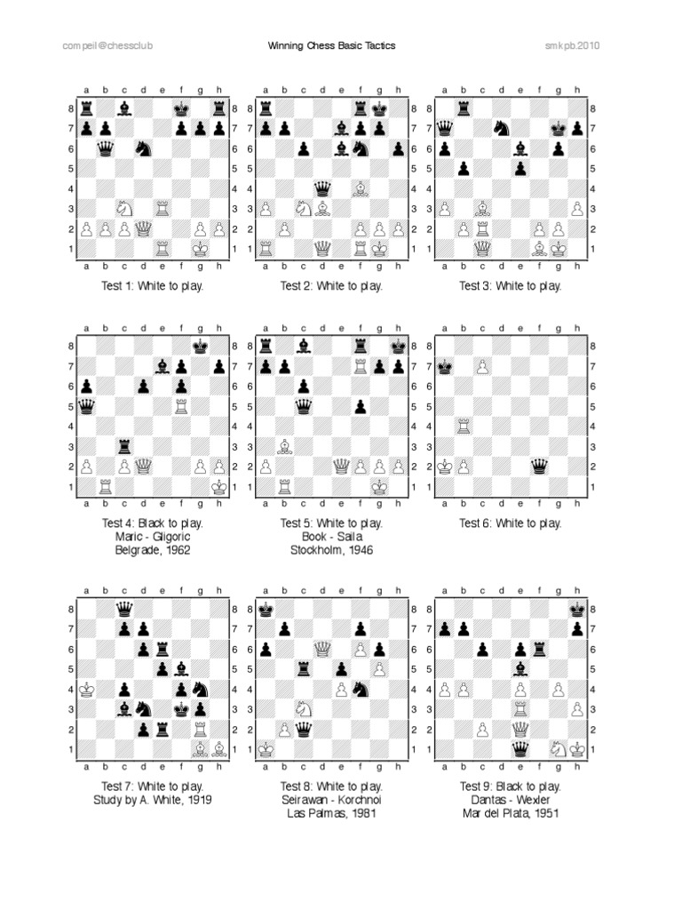 Winning Chess Tactics for Beginners | PDF | Chess Olympiad Competitors ...